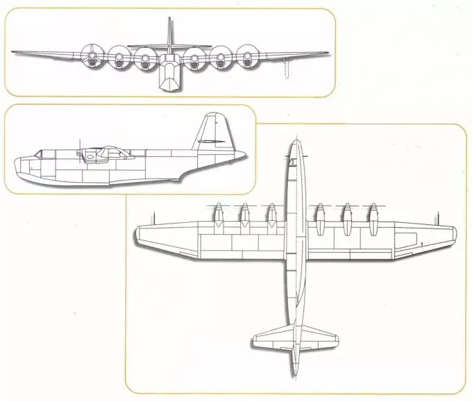 Vähentynyt jättiläinen. Kokeellinen FGP-227 Flying Boat. Saksa