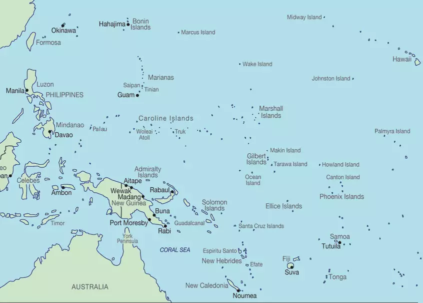 خريطة Oceania Wikimedia.org.