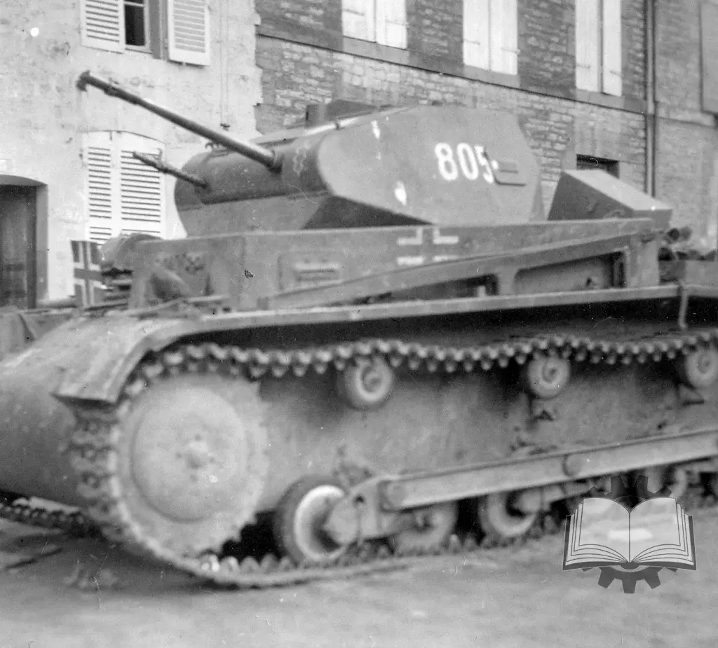 Pz.kpfw.ii ausf.a / 2 iz podjele 1. tenk, Francuska, 1940