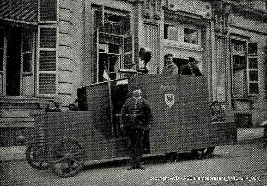 Létah Hermann. Bagian 15 panzerwagen (Erzatz). 1914. Risak Arzatz Erzatz