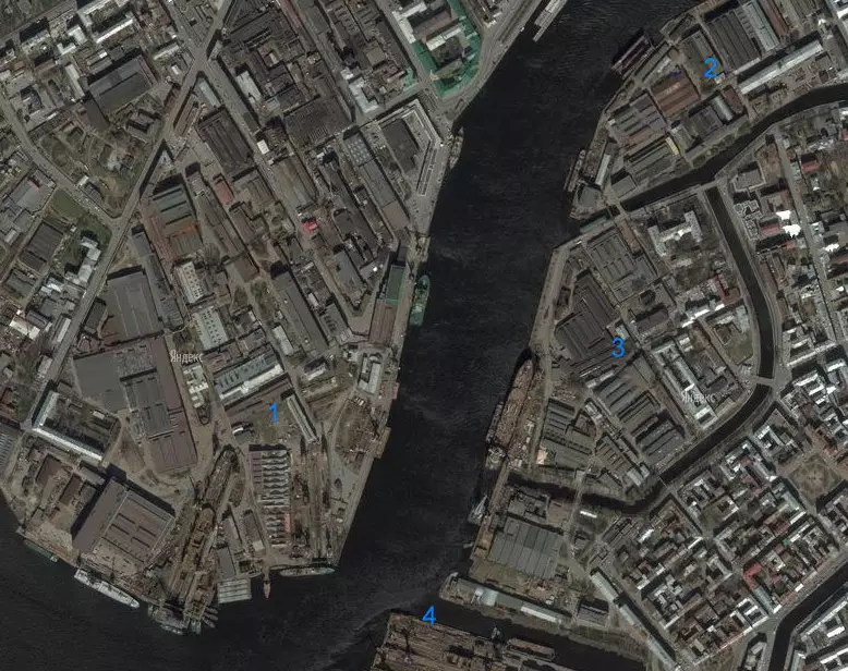 Perusahaan Shipbuilding St. Petersburg - Top View.