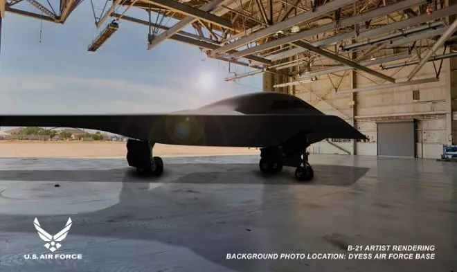 Shopkaya Power of America of the Future - Bomber estratéxico Northrop Grumman B-21 Raider