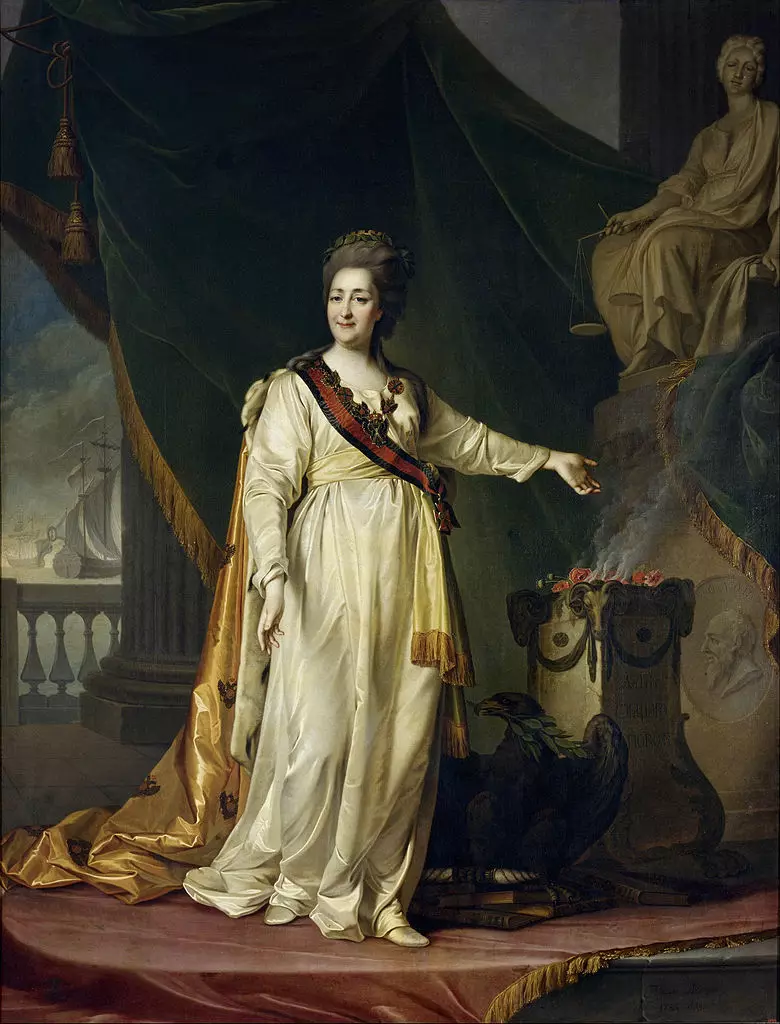 Catherine II - Η νομοθεσία στον ναό της θεάς της δικαιοσύνης. 1783 χρόνια