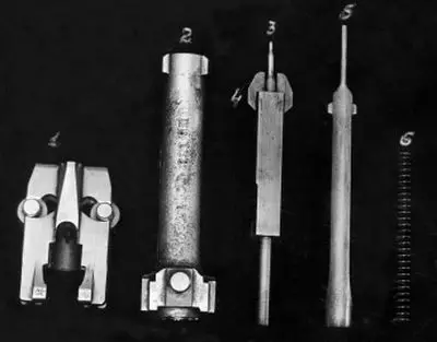 MG39 machine gun shutter details.