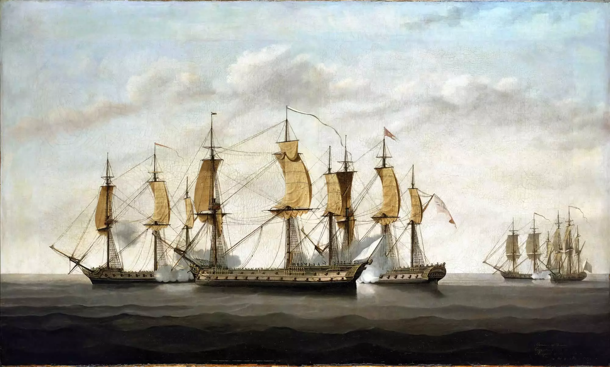 Gefangennahme des britischen Konvois am 9. August 1780