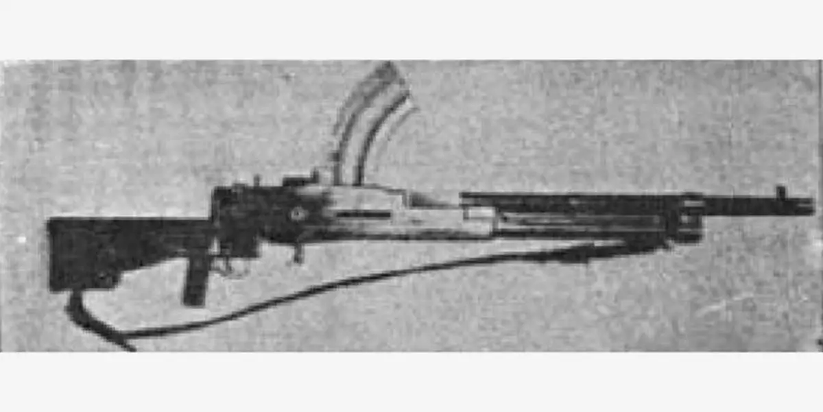 Ручной кулямёт канструкцыі Бренсона (http://commons.wikimedia.org/)