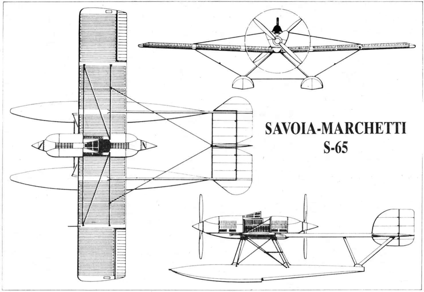 S-65 Racing Aircraft Diagram