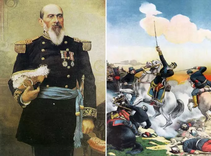 Comandantul-șef al prezidențial General al Armatei Orosimbo Barbosa și moartea sa, în bătălia de la La Plocilia.