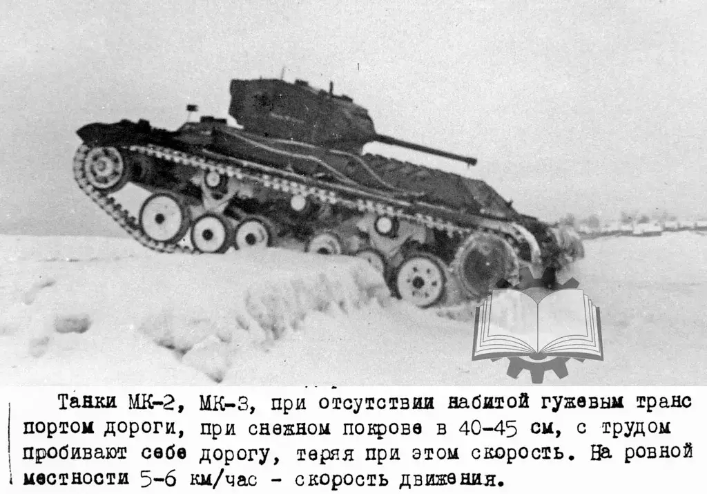 In different parts, the opinion on the patency of English tanks was different. Everything depended on the snow density