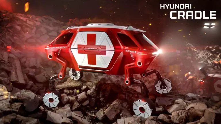 Hyunda forbereder den første gangen SUV. Concept Car Hyundai Elevate