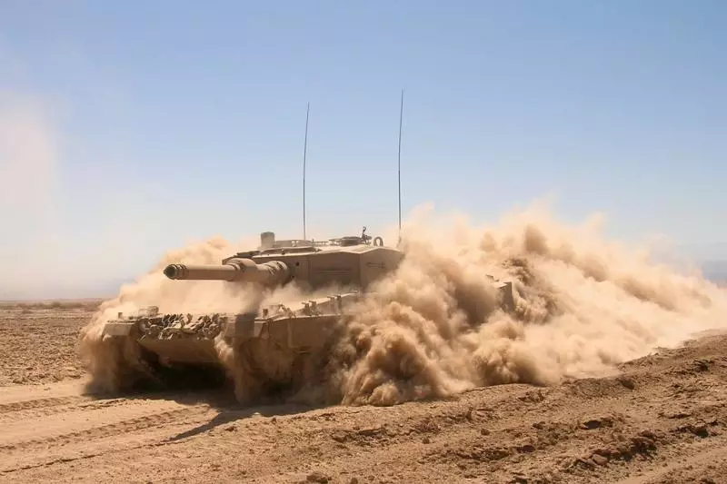 Tanques de Leopard-2 no Chile Exército