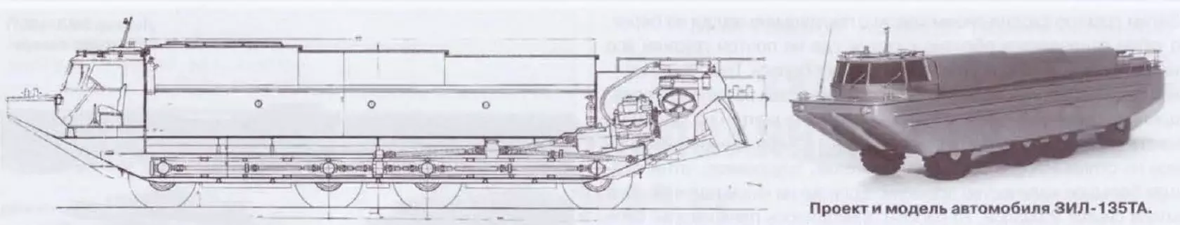 Auto-off-road-bilar. Nautisk amfibie zil-135p