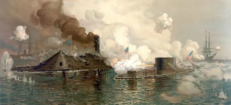 Battleships e parë amerikane në betejë 18772_4