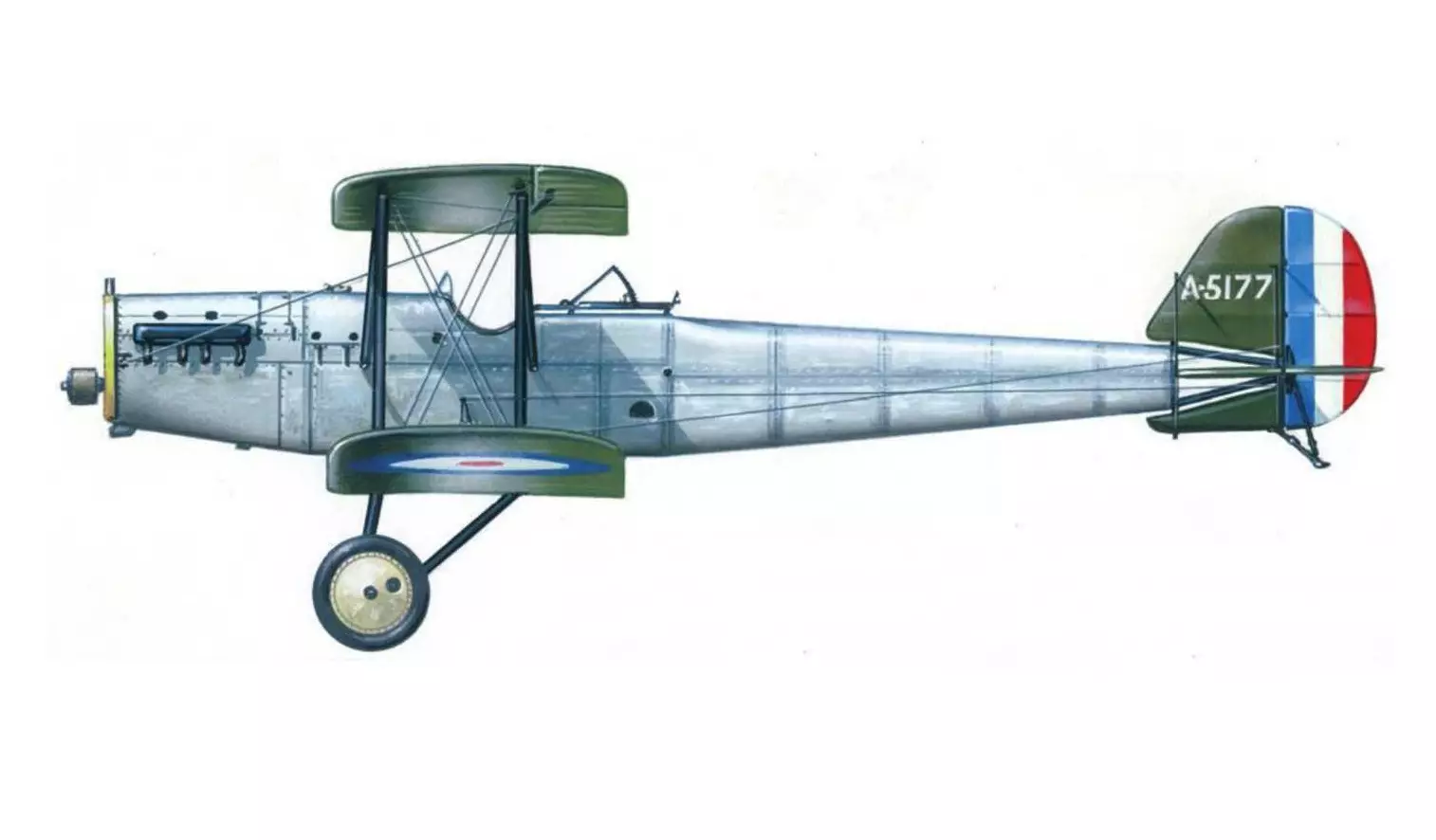 Kokeellinen Bristol M.R.1 Metal Biplane Scouts. Yhdistynyt kuningaskunta