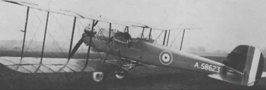 Ang ikaduha nga prototype sa Bristol M.r.1 Metal Biplane Reconnaissance Aircraft (A.5177) nga adunay usa ka Power Power sa Metal ug Tag-ag nga numero A.58623 sa usa ka grey nga kaso