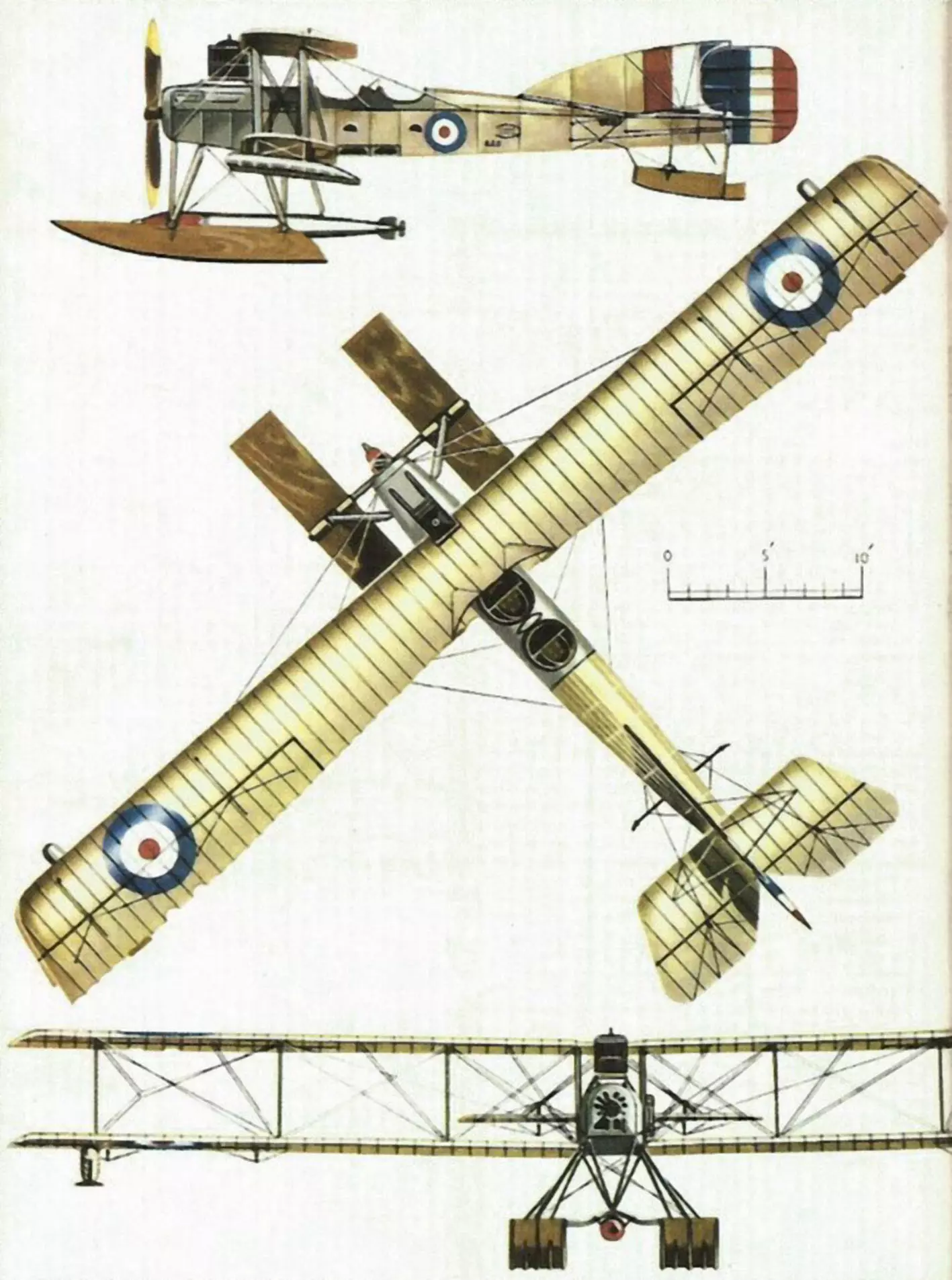 Поплавковый бамбавік і торпедоносец «Шорт-184». Aircraft Profiles 074. Short 184