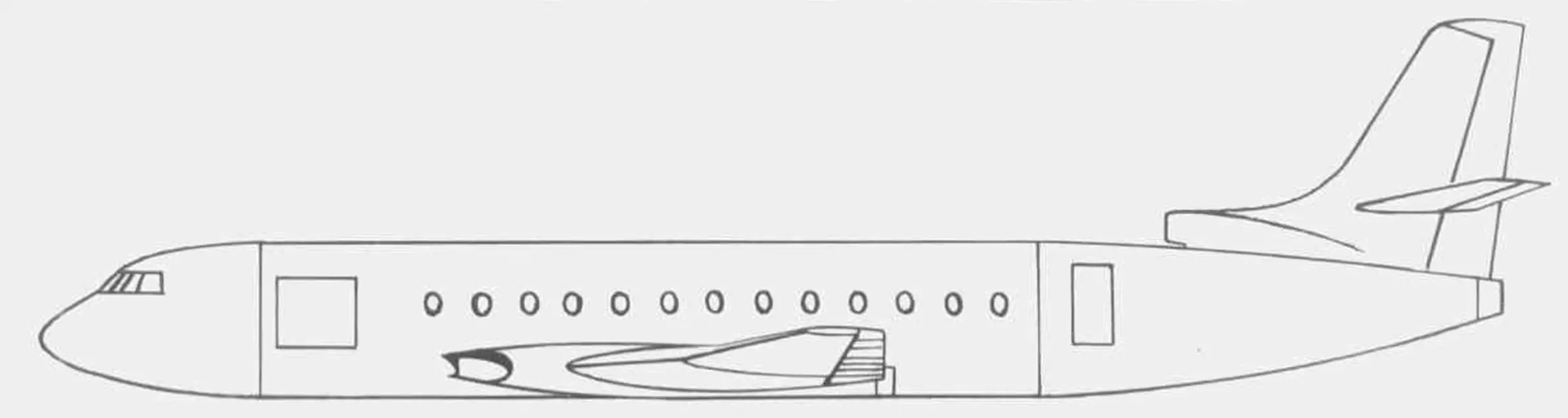 Project of the passenger aircraft BREGUET BR 978. France