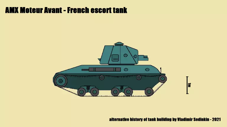 Untwerp Frânske ljochte tank