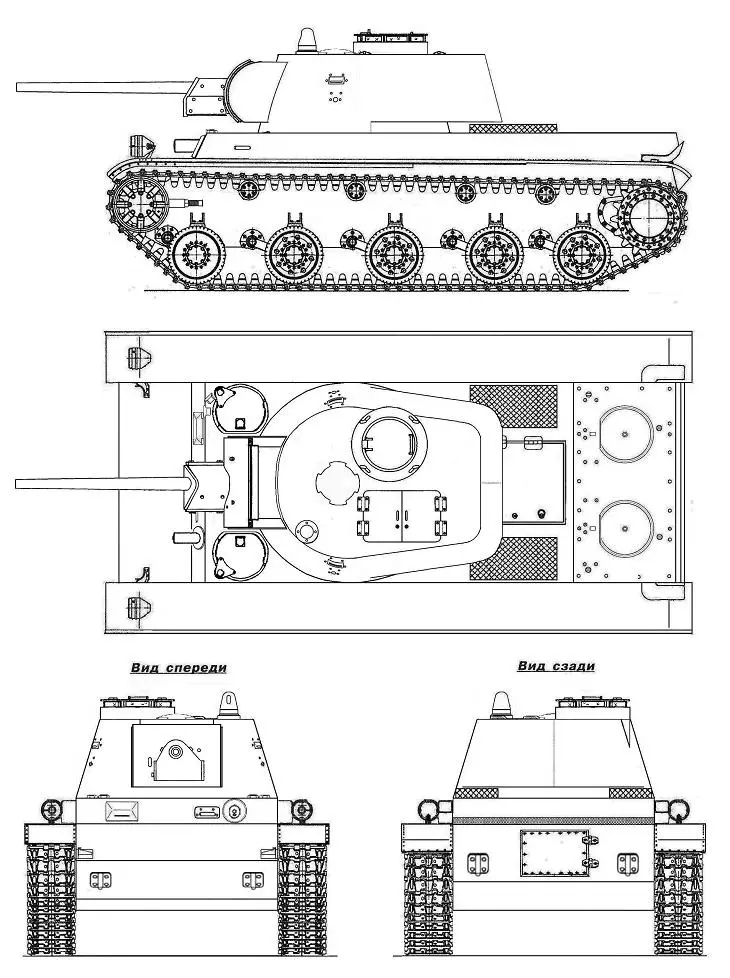 Alternativa 1937 Mostra els tancs RKKA. Si demà guerra ... Part 2