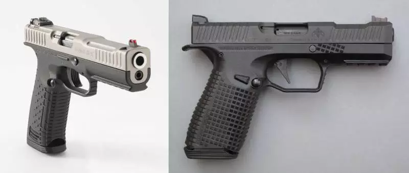 手槍“罷工”（左）和“Stryk B”（右）
