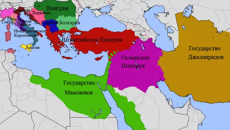 Териториални придобивания на Византийската империя (на картата, защитена)