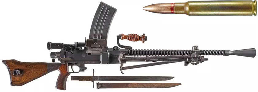 7,7-mm lehký stroj zbraň NATBO arr. 99 a jeho kazeta 7,7 × 58