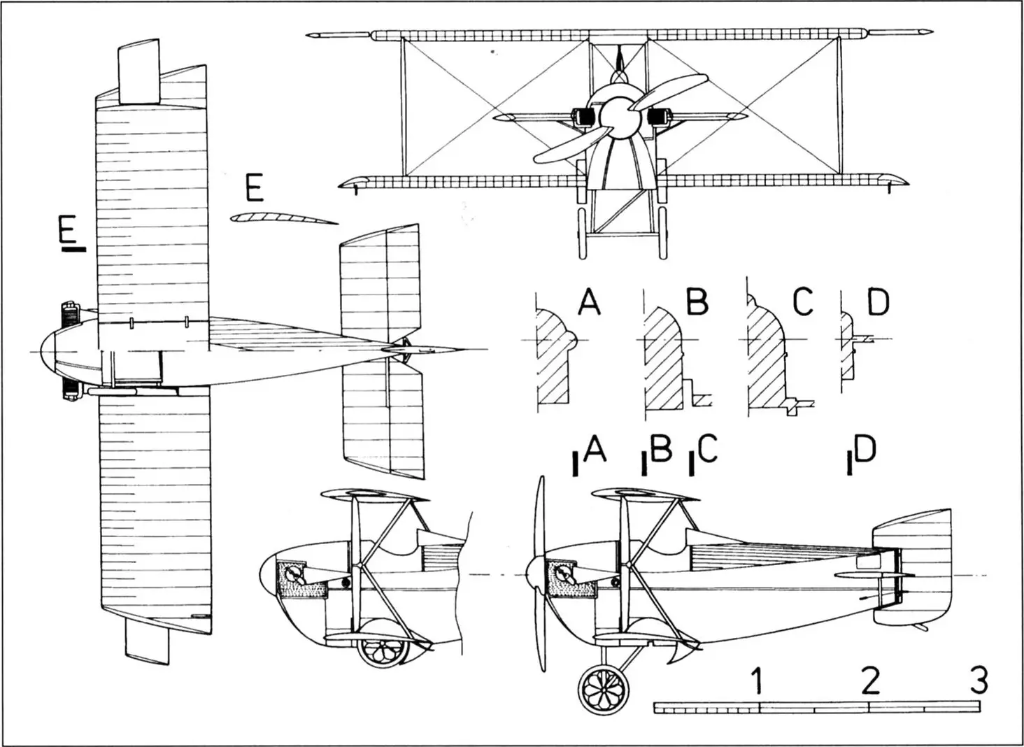 Kogenud Fighter J. V. Martin K.III kassipoegade skeem (Bluebird)