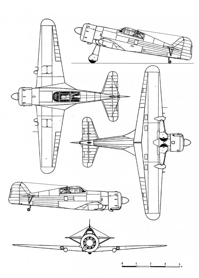 Fokker D.XXI格魯吉亞空軍在MGK