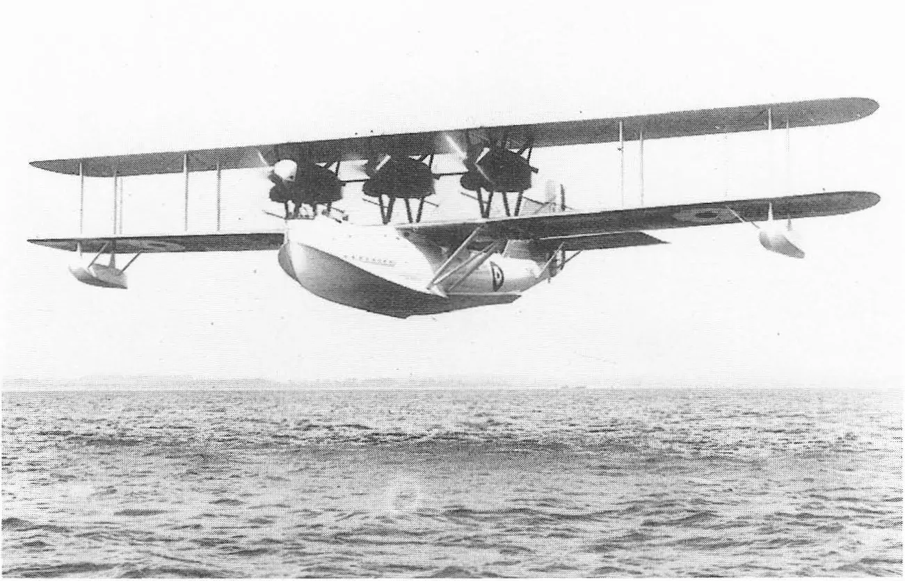 Patrouille expérimentée Bateau volant Saunders A.3 Valkyrie. Royaume-Uni