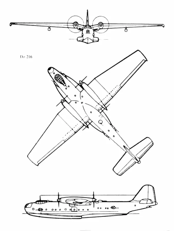 Proiect Multi-scop Flying Boat Dornier do 216. Germania