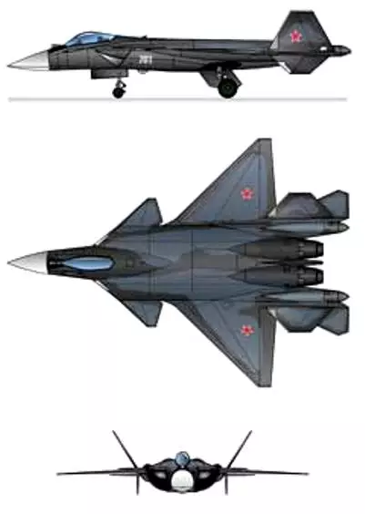 Fighter fighter T-50. Russia