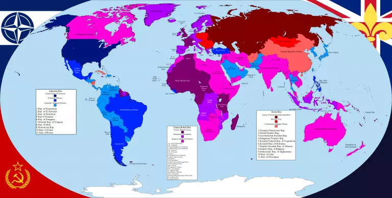 Mundo da United England e França