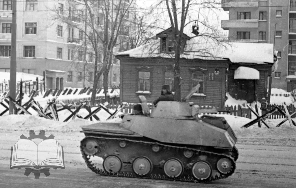 T-30 i Moskva, oktober-november 1941. Det ser stadig ud som T-40