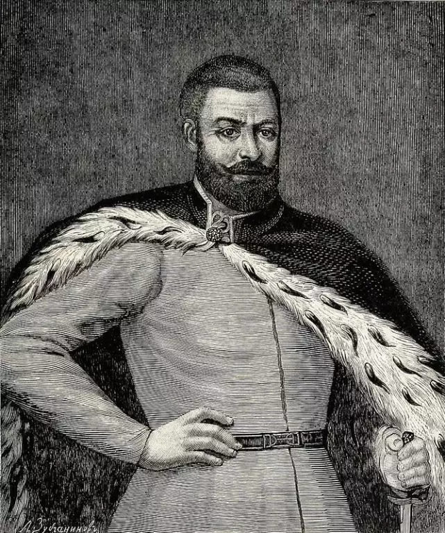 Grigory Khodkevich, site na 1566 - nnukwu Lithuanian Hetman. Commons.Wikimedia.org.
