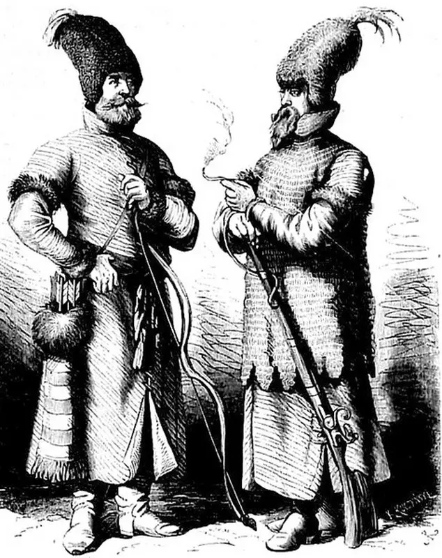 लिथुआनियन इन्फंट्री फ्राईल्स. ज्युलियसची कोस्का rograving. Commons.wikimedia.org.