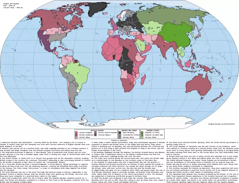 Comment le monde a-t-il regardé si le bloc allemand-britannique était formé avant la Seconde Guerre mondiale