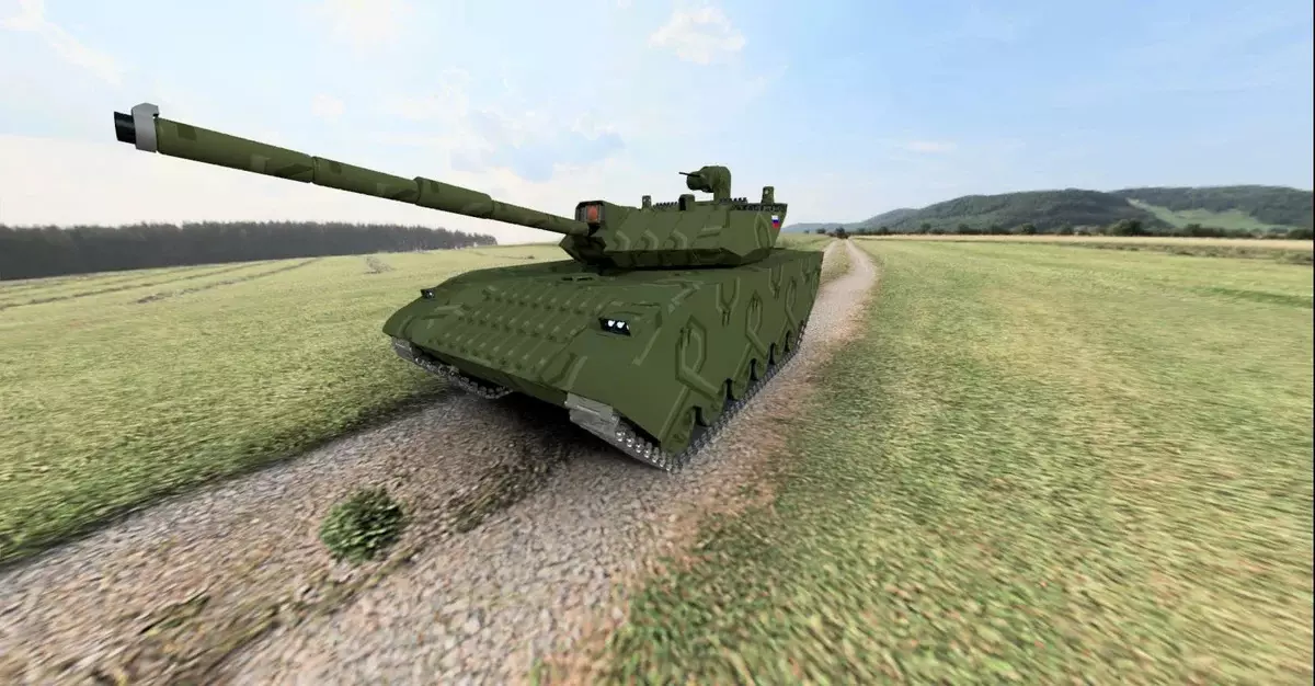 Hlavný bojový tank T-100 "Hammer". Rusko