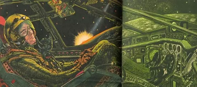 Desenvolvemento espacial polos ollos do artista Fred Freeman