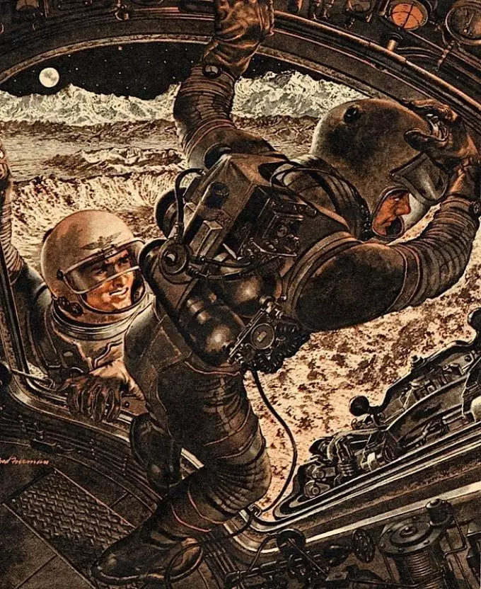 Desenvolvemento espacial polos ollos do artista Fred Freeman