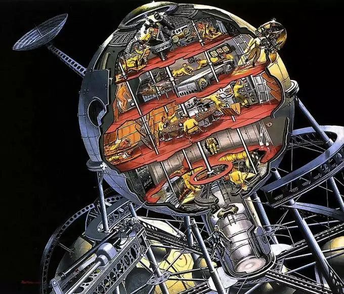 Desenvolvemento espacial polos ollos do artista Fred Freeman