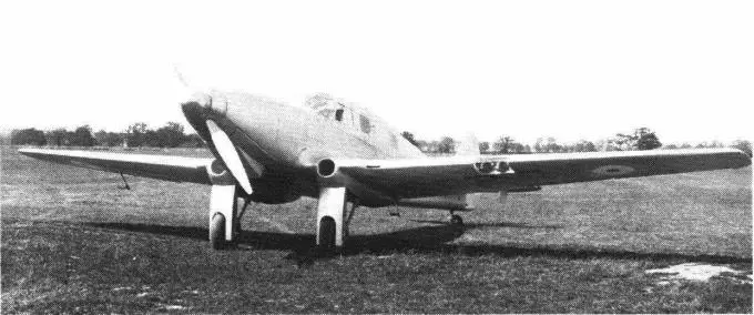 Aeromobile ausiliario leggero De Havilland D.H.93 Don. Regno Unito