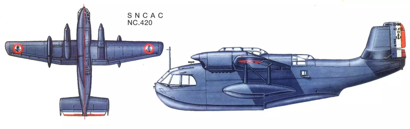SNCAC NC.420 Flying Scouting chaguo chaguo.