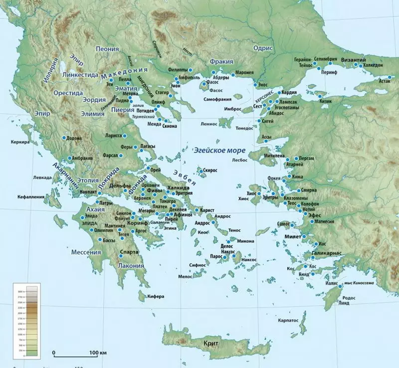 Greqia e lashtë, shekulli v-iv bc Mgl.ru.