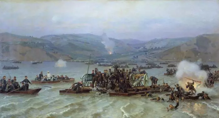 Sed û çil û çil sal berê leşkerên Rusî bi Battle Danube bi zorê