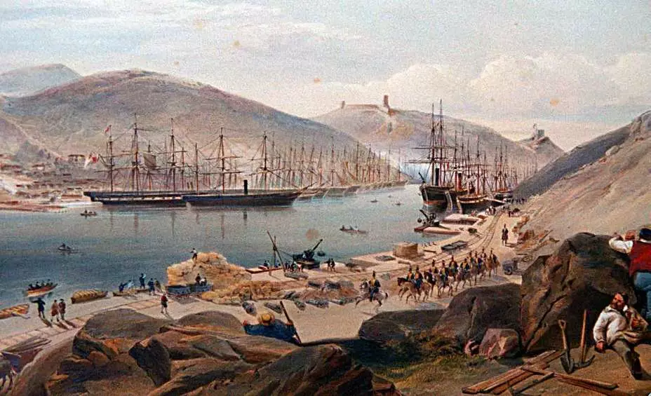 Parking of the Union Fleet in Balaklava Bay