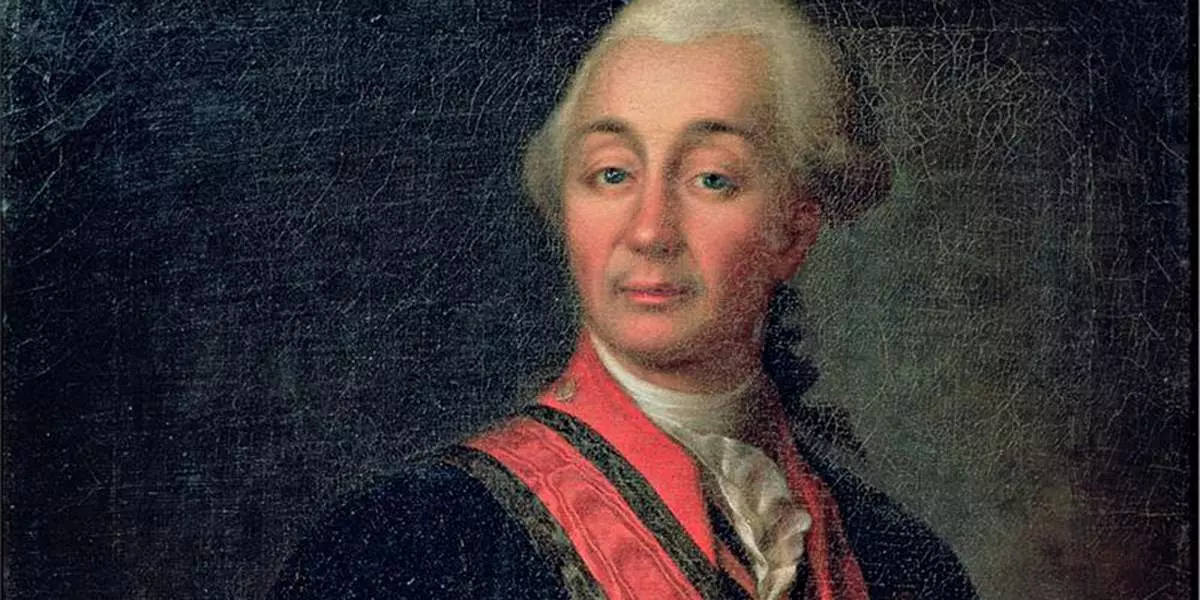 Portrait ta 'Alexander Vasilyevich Suvorov Xogħlijiet D. Levitsky, 1786