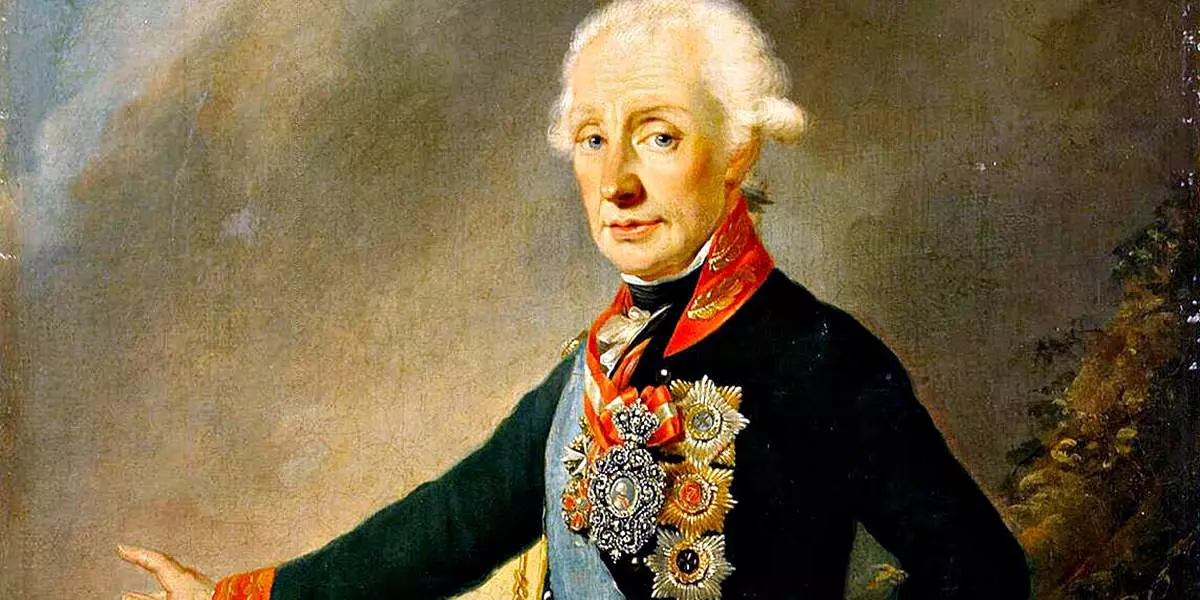 Portrait ta 'Suvorov Josef Kreicinger, 1799