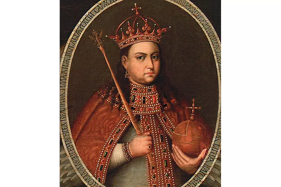 სოფიას პორტრეტი Alekseevna Princes. მანამდე კაპიუშონი 1680s. (წყარო - www. Ru.wikipedia.org)