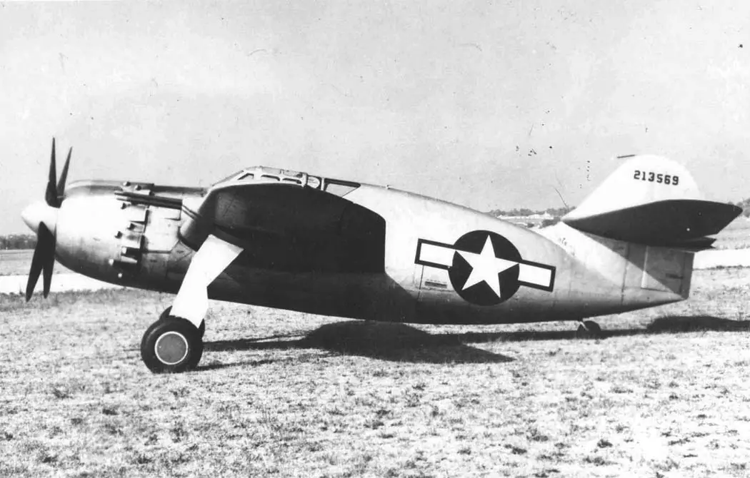 Ervaren picking bommenwerper en aanvallende vliegtuigbrewster XA-32A