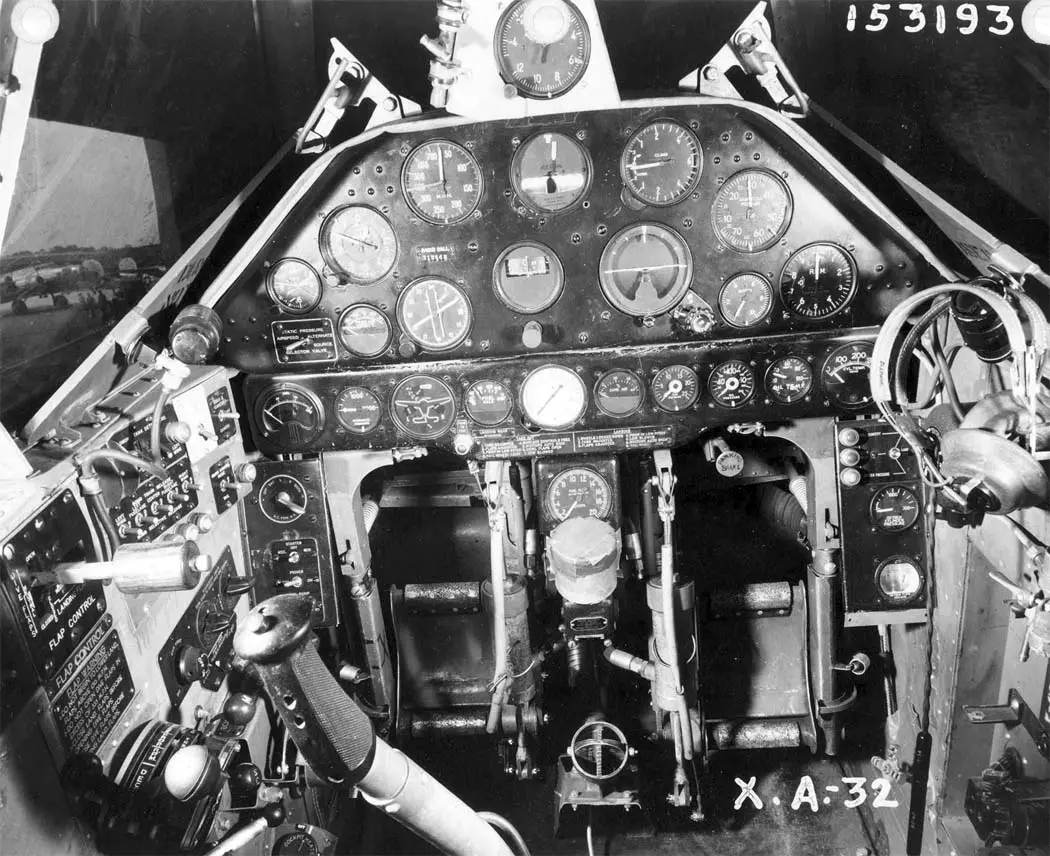 Cabin experienced dive bomber and attack aircraft Brewster XA-32